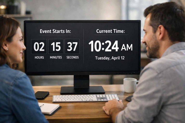 How to Add a Clock and Countdown Widget to Your Website - PythonB.org